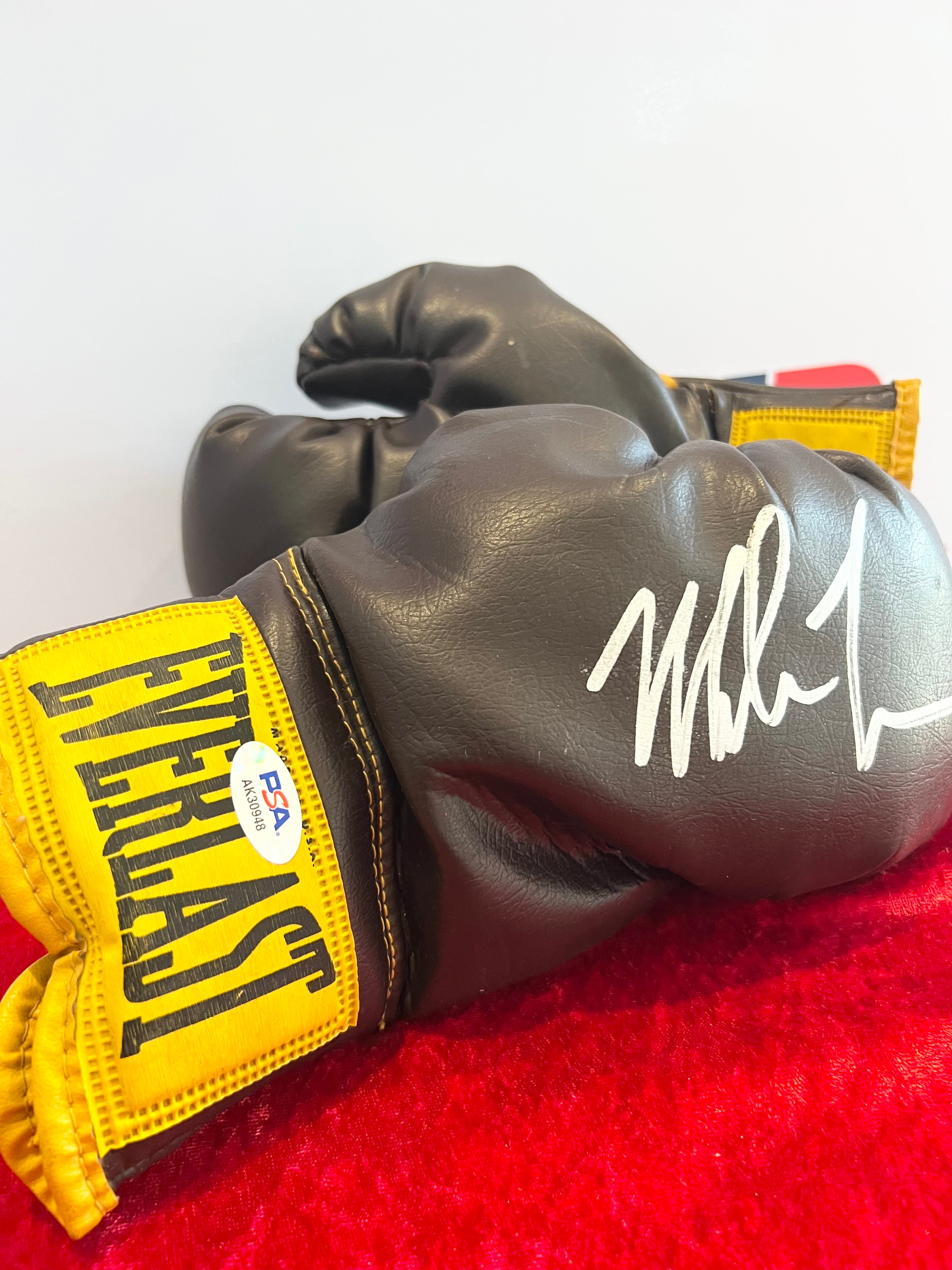 Mike Tyson Signed Pair of Vintage Everlast Boxing Gloves RARE PSA – MJB ...