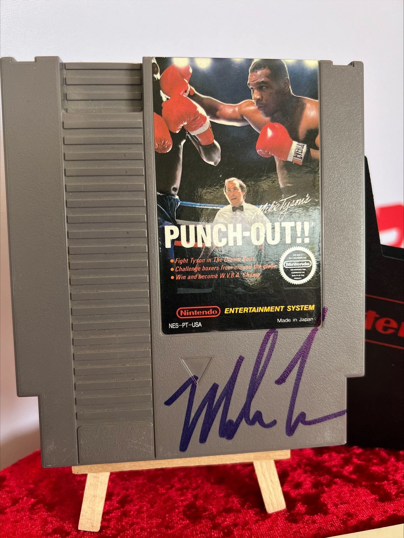 Mike Tyson Signed Original 1987 Punch Out Video Game Cartridge + Instr ...