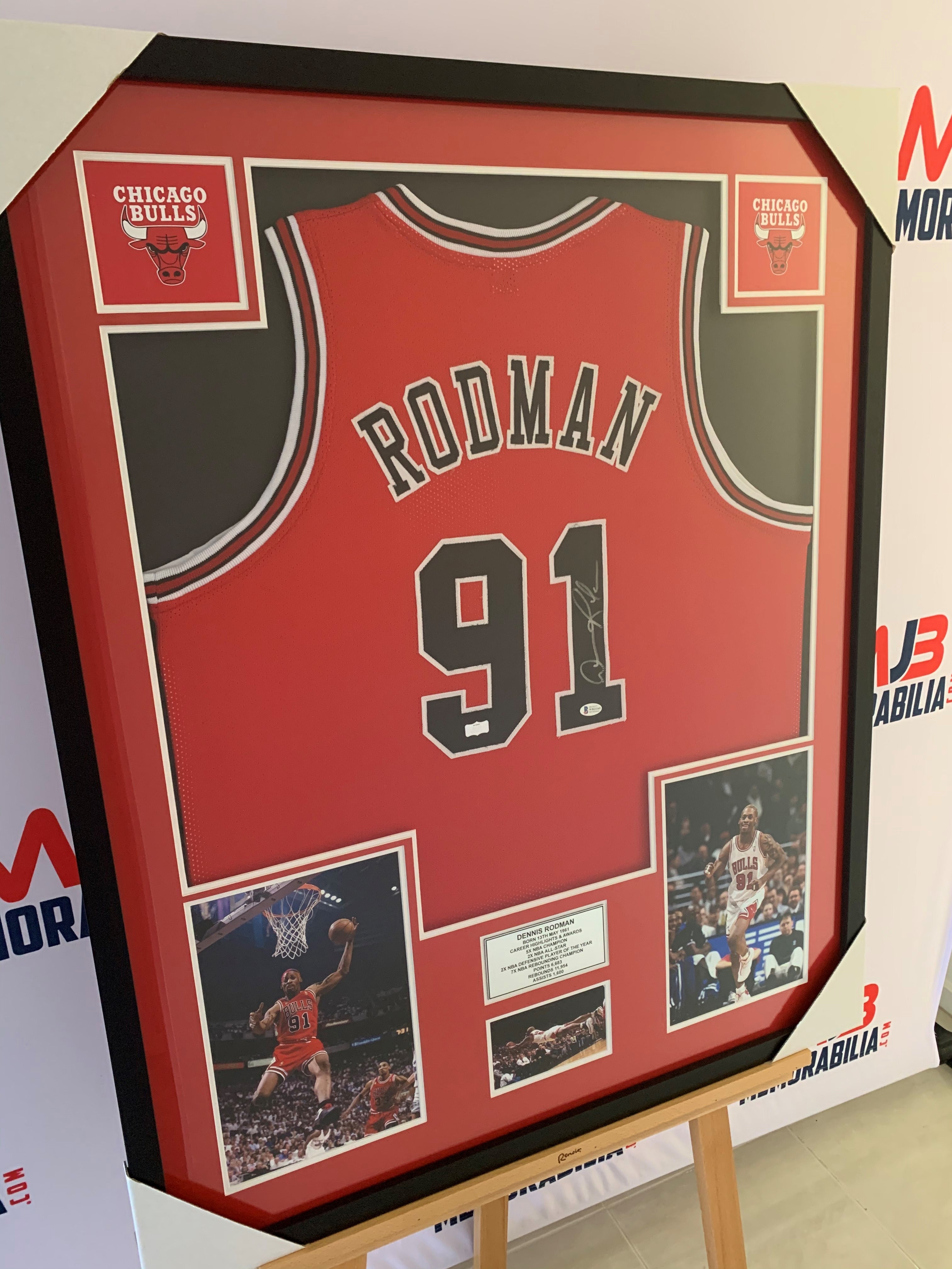 Matt Delivers Iconic Dennis Rodman Signed Chicago Bulls Jersey to a Me ...