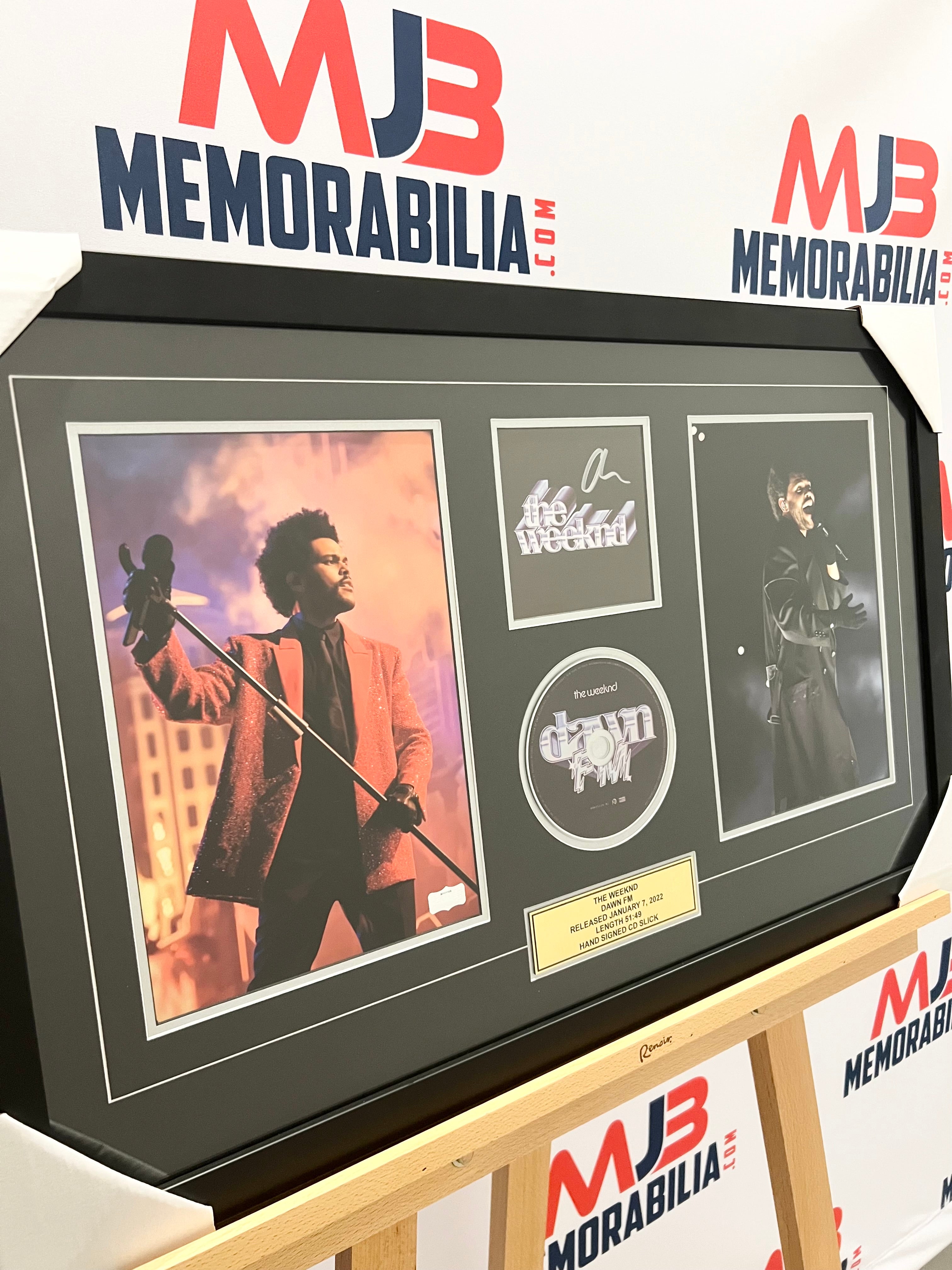 Global Beats: Signed Weeknd CD Frame from MJB Memorabilia Finds a Home