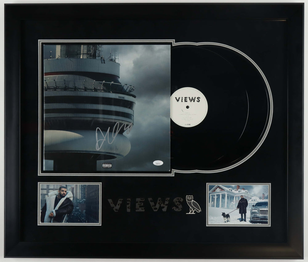 MJB Spotlight: An Exclusive Drake Autographed Vinyl Record Display Up ...