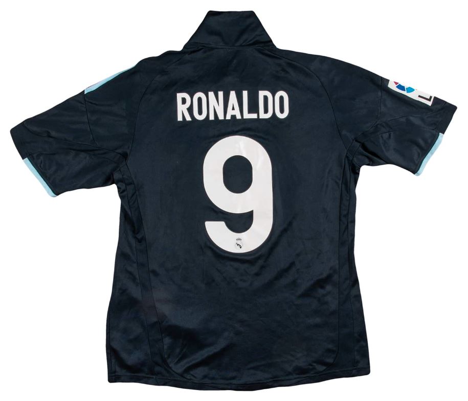 Cristiano Ronaldo Match-Used, Photo-Matched Real Madrid Away #9 Jersey ...