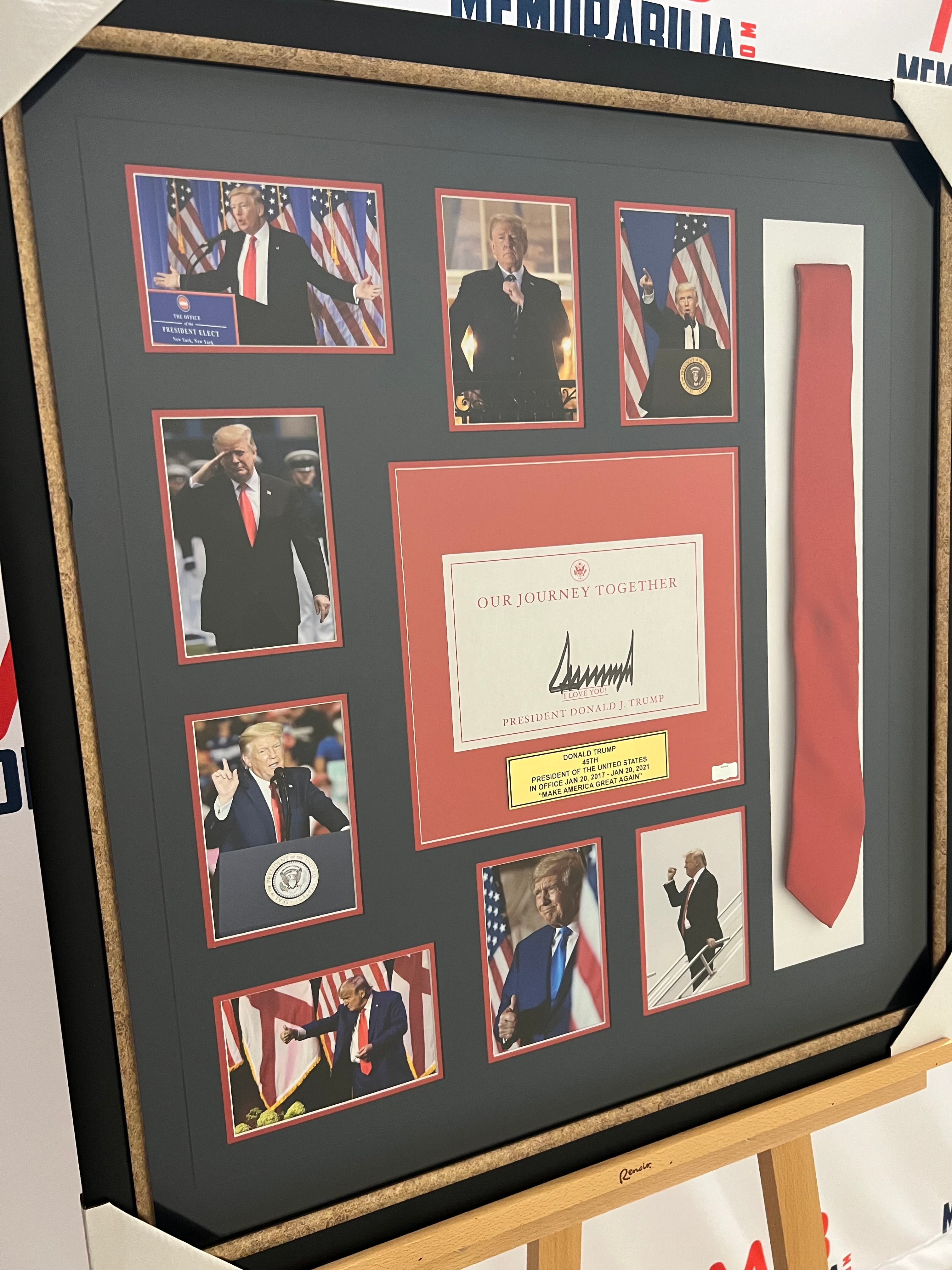 Donald Trump Autographed Presidential Frame with Authentication – MJB ...