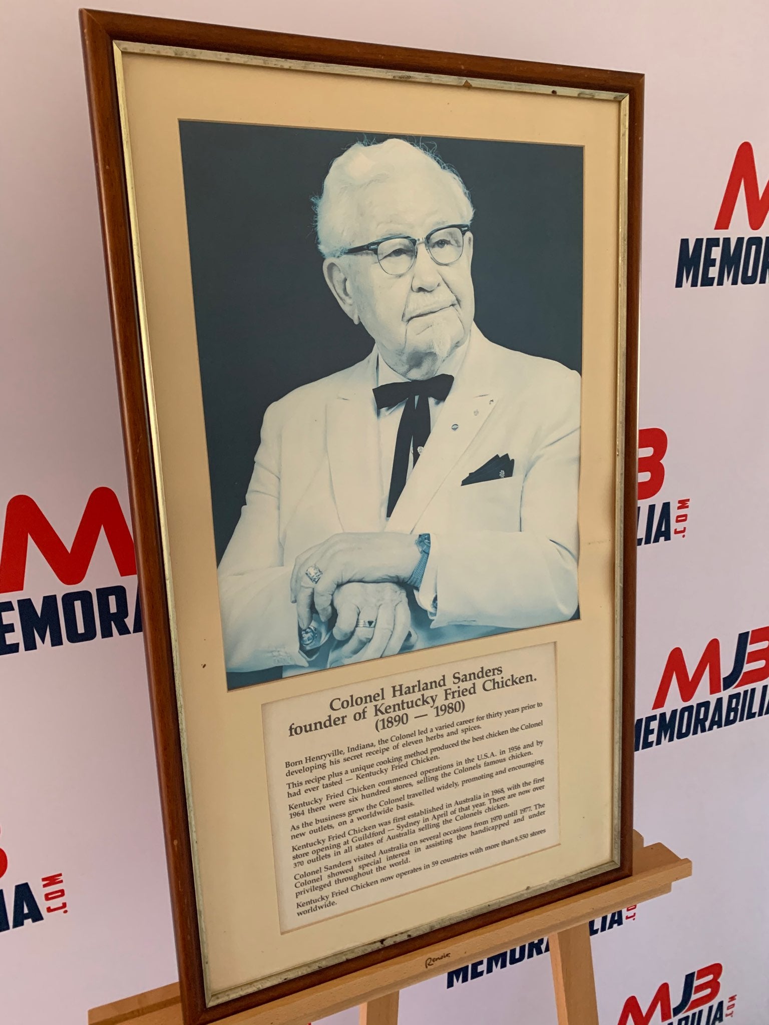 Colonel Harland Sanders Founder of Kentucky Fried Chicken Frame from R ...
