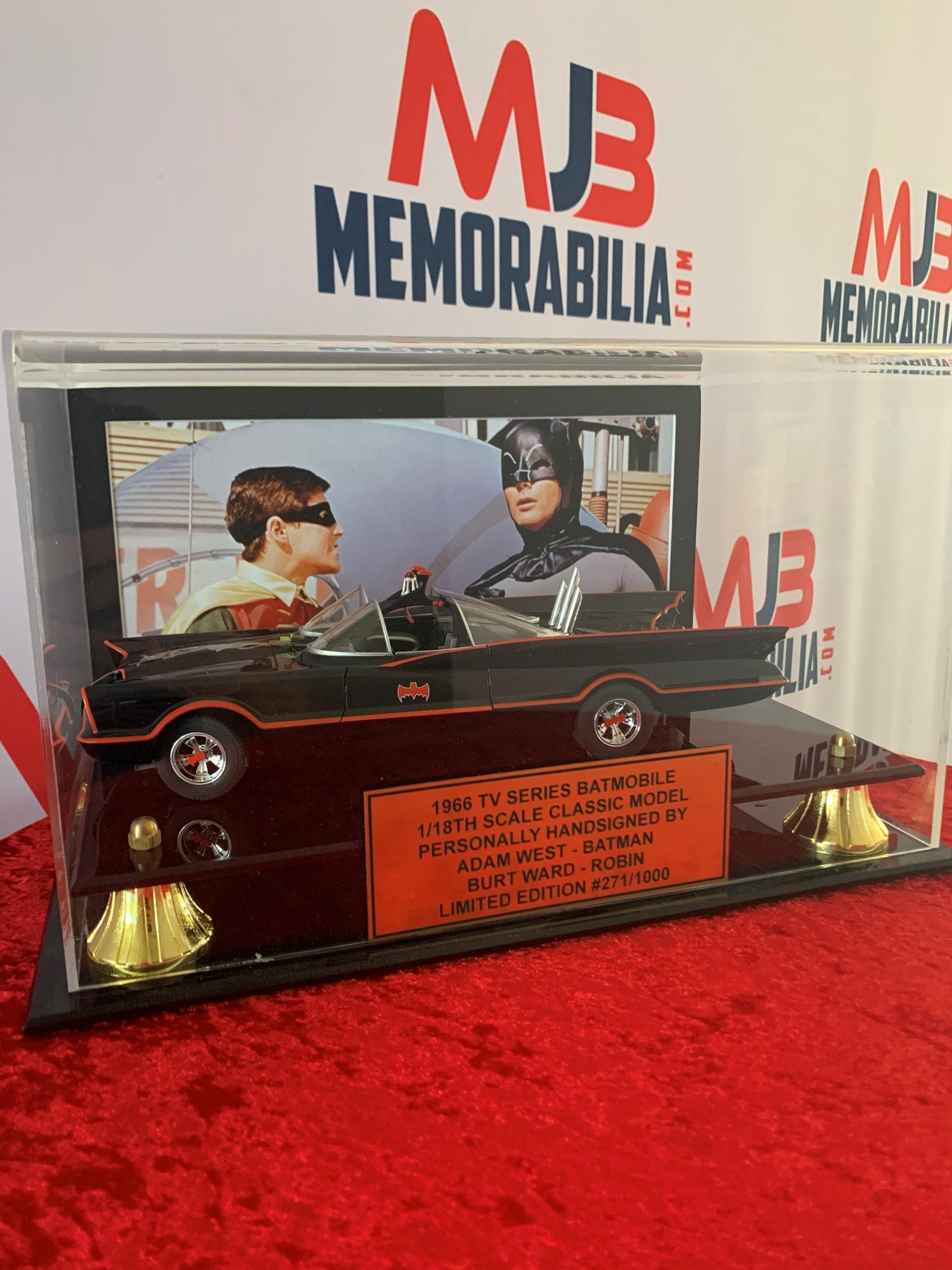 Adam West and Burt Ward Signed Batmobile with COA – MJB Memorabilia