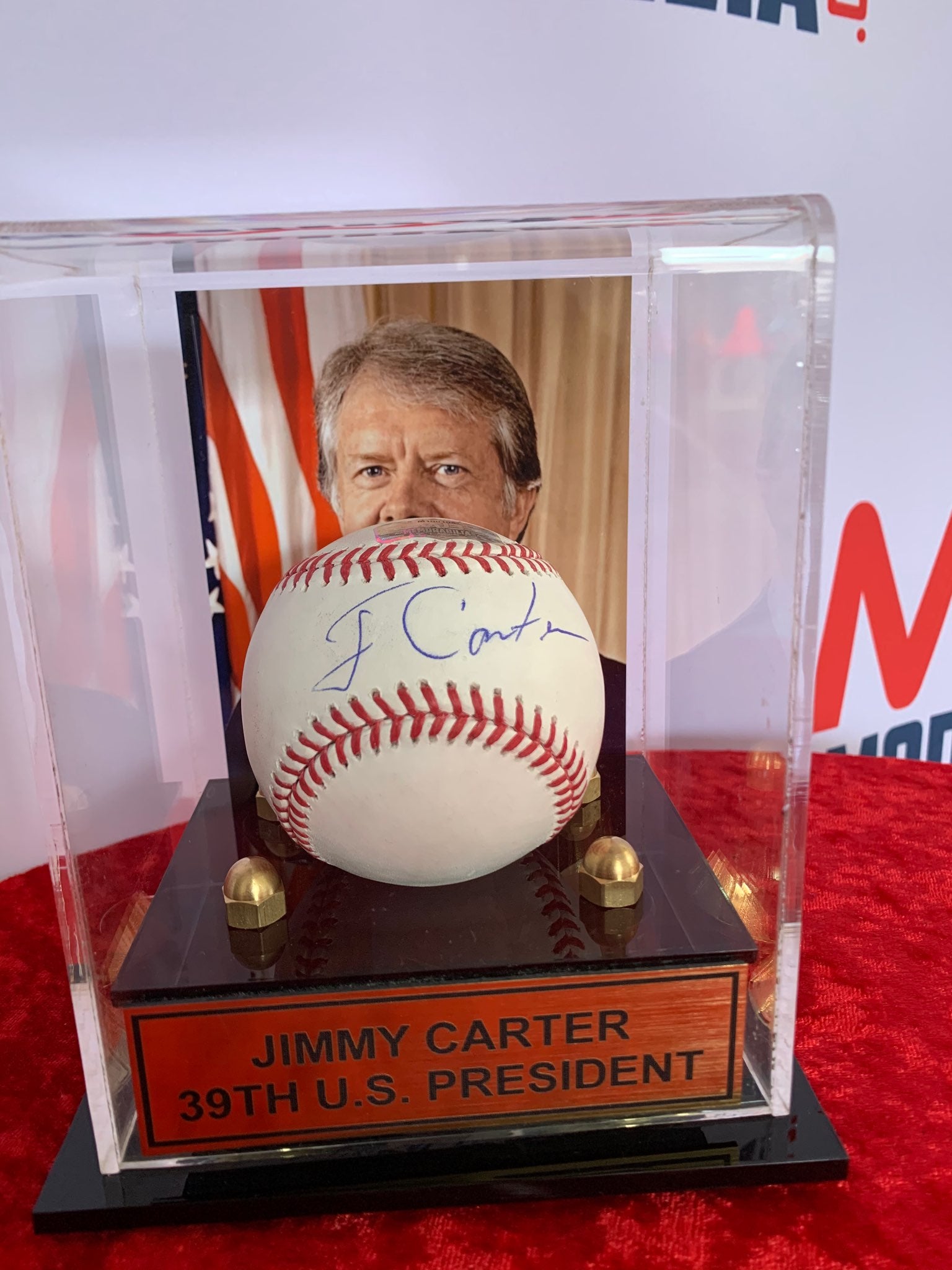 President Jimmy Carter Signed Official Baseball with Beckett COA – MJB ...